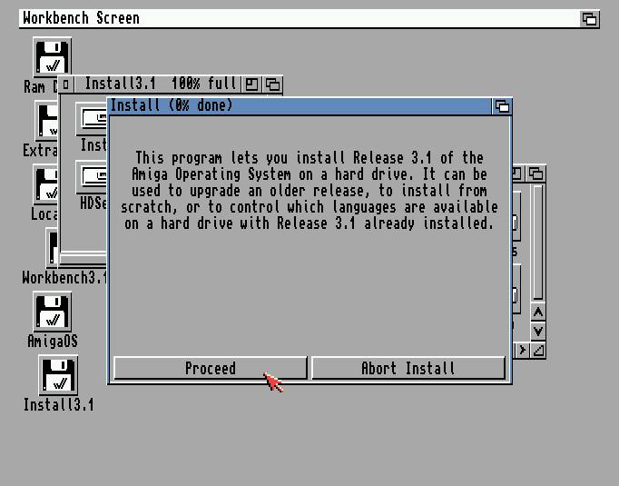 Proceed をクリック