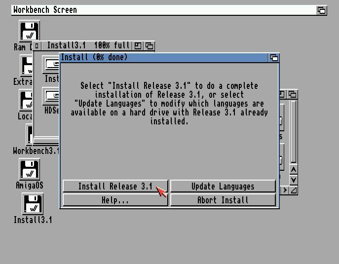 InstallRelease 3.1 をクリック
